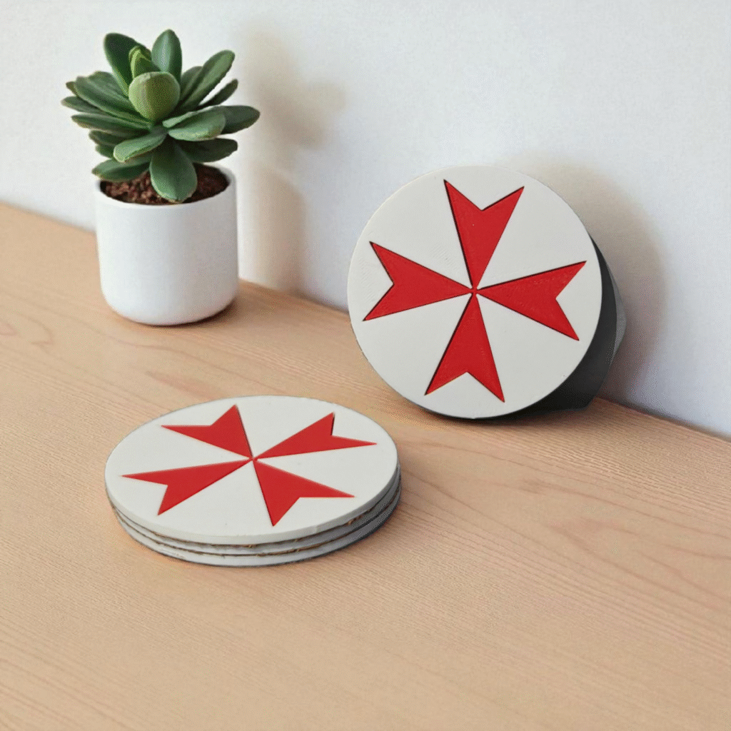 Maltese Cross Coaster - Vernier 3D